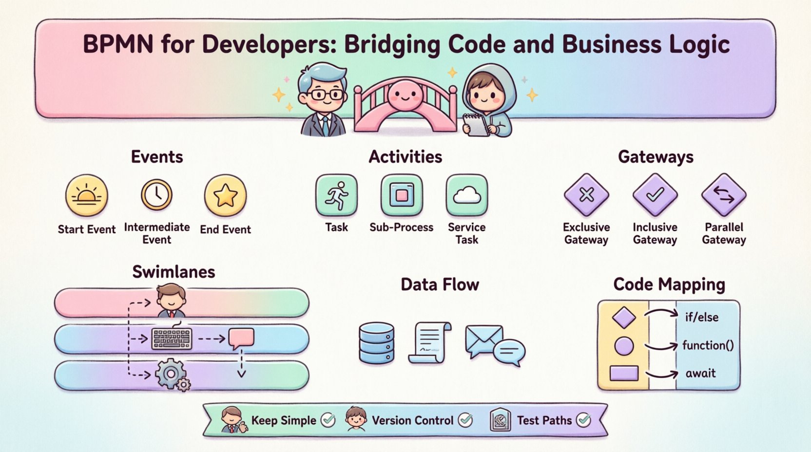 開發人員的BPMN：程式碼與業務邏輯的橋樑 🌉